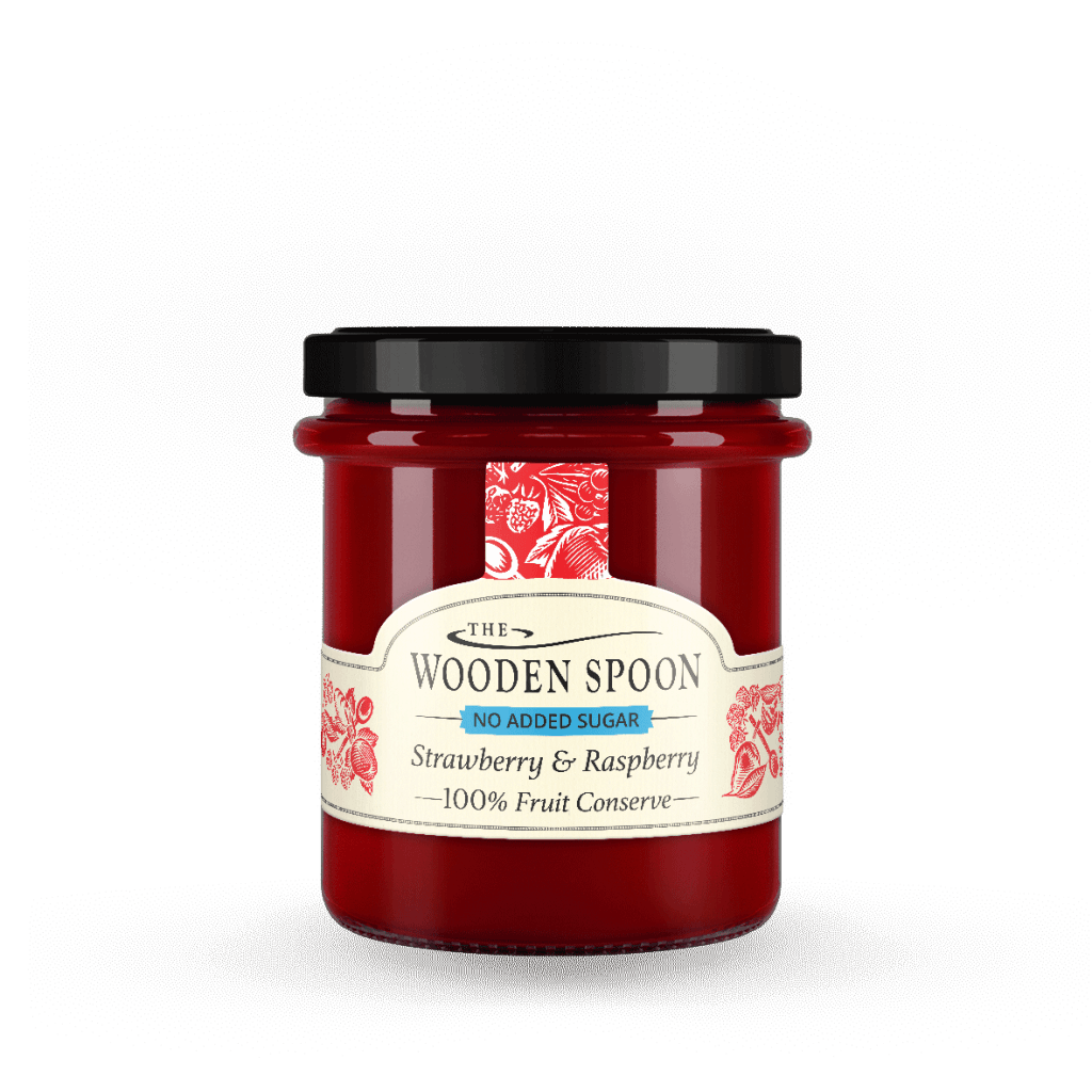 Strawberry & Raspberry Fruit Spread 227g | Wooden Spoon Co