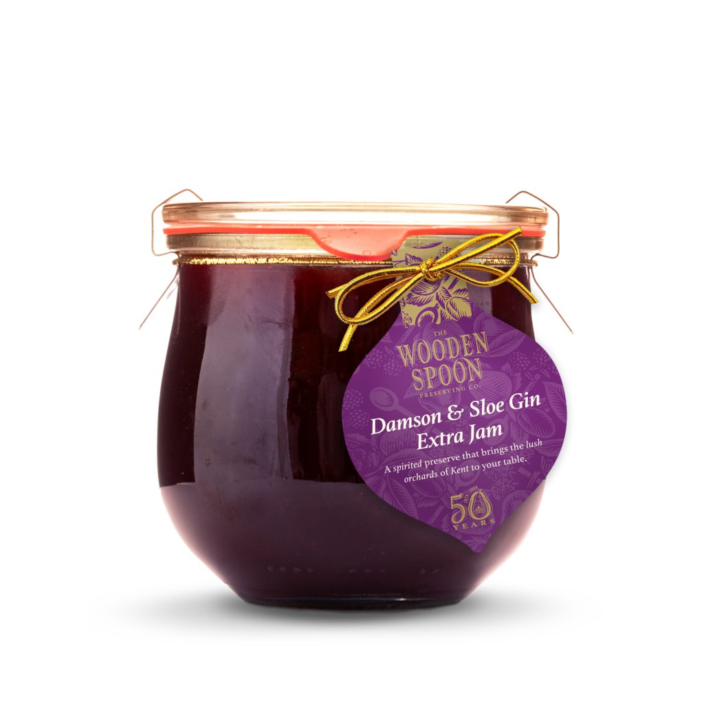 Damson & Sloe Gin Jam 400g Gift Jar | The Wooden Spoon Co